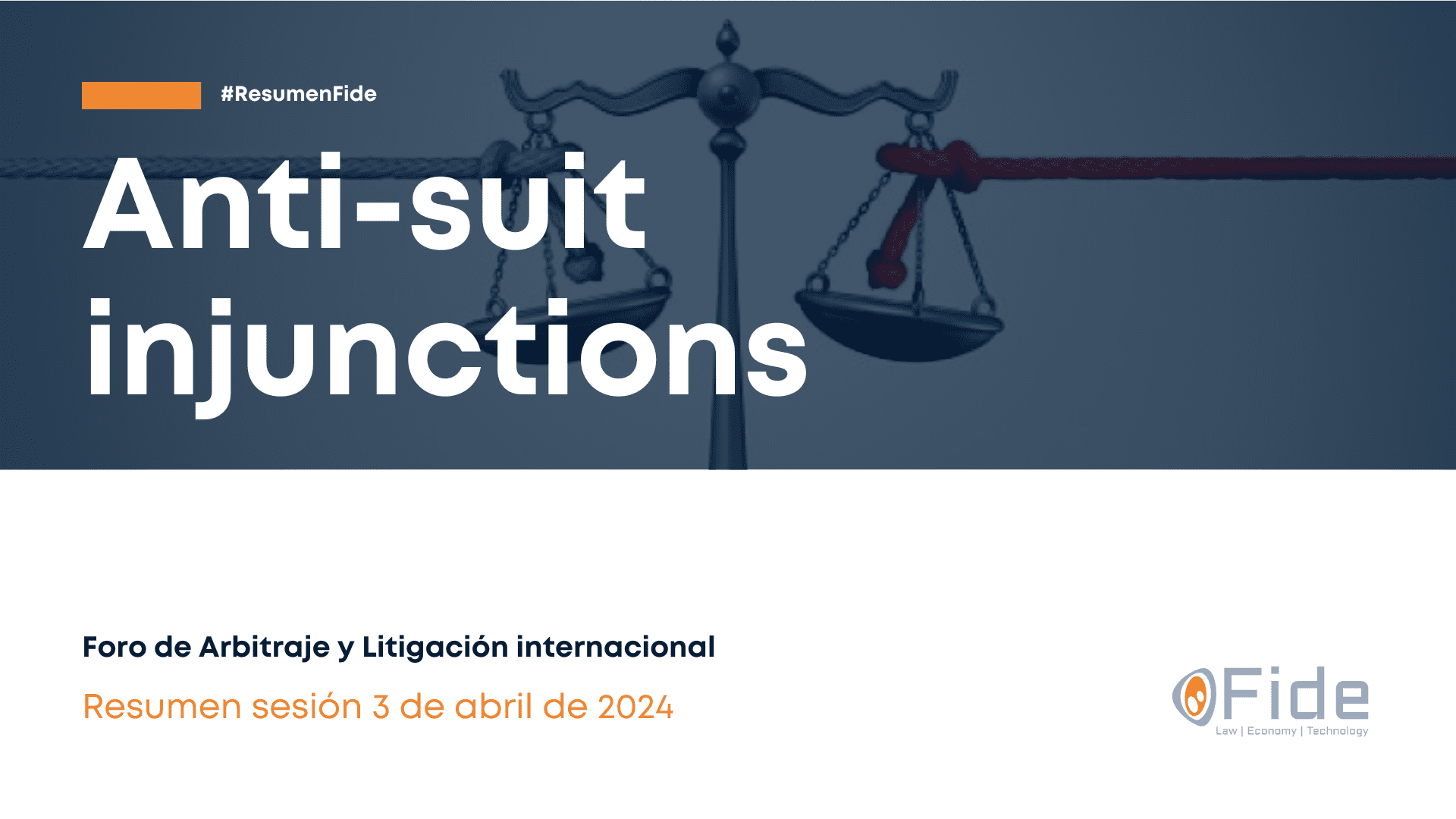 Anti-suit injunctions - Foundation Fide